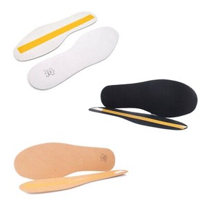Pair Thin Leather Shoe Insoles Self-adhesive Inner Sole All Size Ladies ...