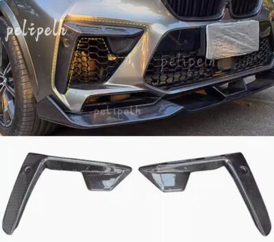 For BMW X5M F95 2019-2023 Dry Carbon Fiber Front Bumper Lip Spoiler ...