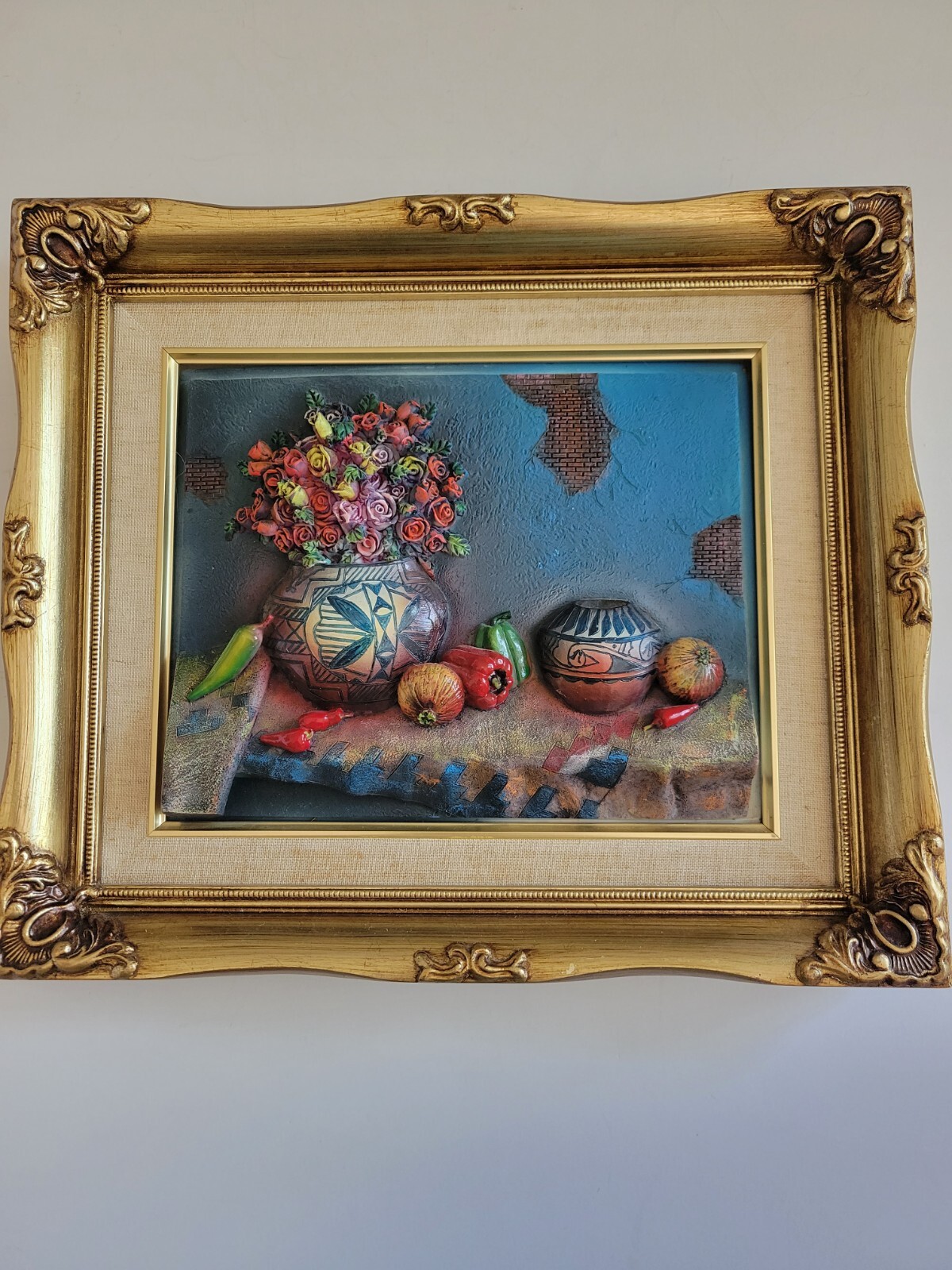 Framed Matted Cast Montefiori Collection 3D Still Life Southwest ...