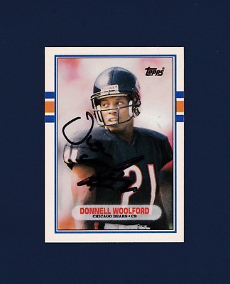 Donnell Woolford signed Chicago Bears 1989 Topps Rookie Update football ...