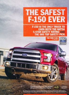 2016 Ford F-150 - Safest Truck - Original Advertisement Print Art Car ...