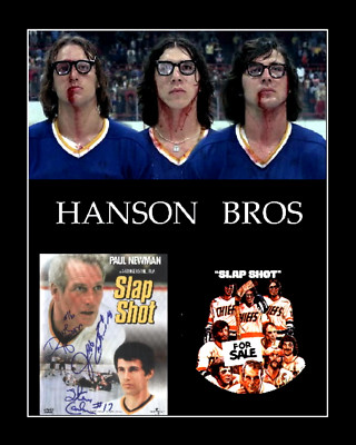 SLAPSHOT signed and framed DVD booklet Signed by HANSON BROTHERS | eBay