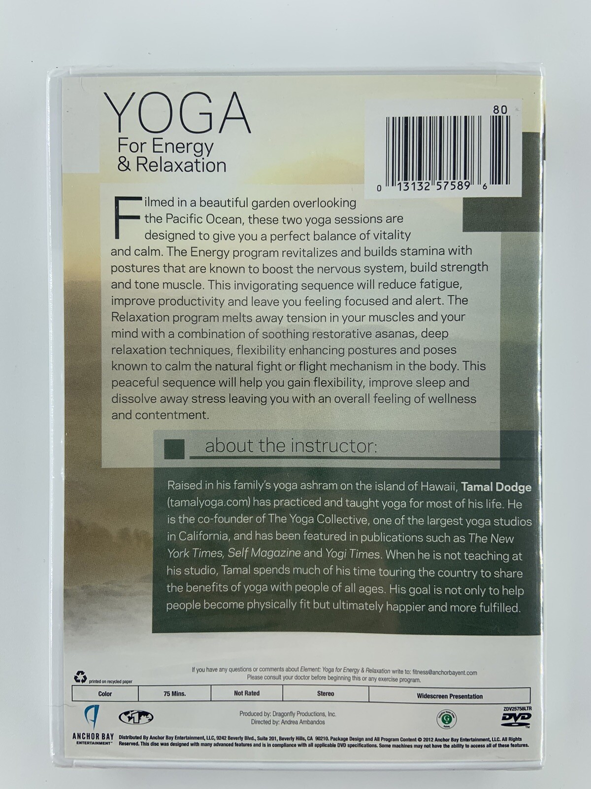 Element: Yoga for Energy and Relaxation (DVD) 13132575896| eBay