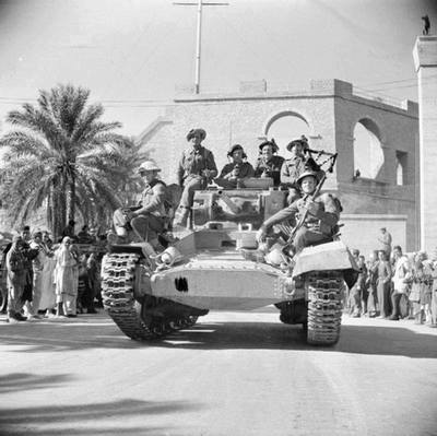 WWII B&W Photo British Valentine Tank Tripoli Libya 1943 World War WW2 ...