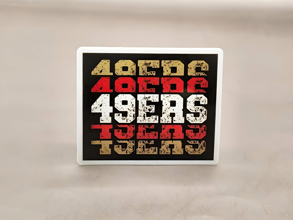 Football Inspired Stickers SF Forty Niners Niner Gang San Francisco ...