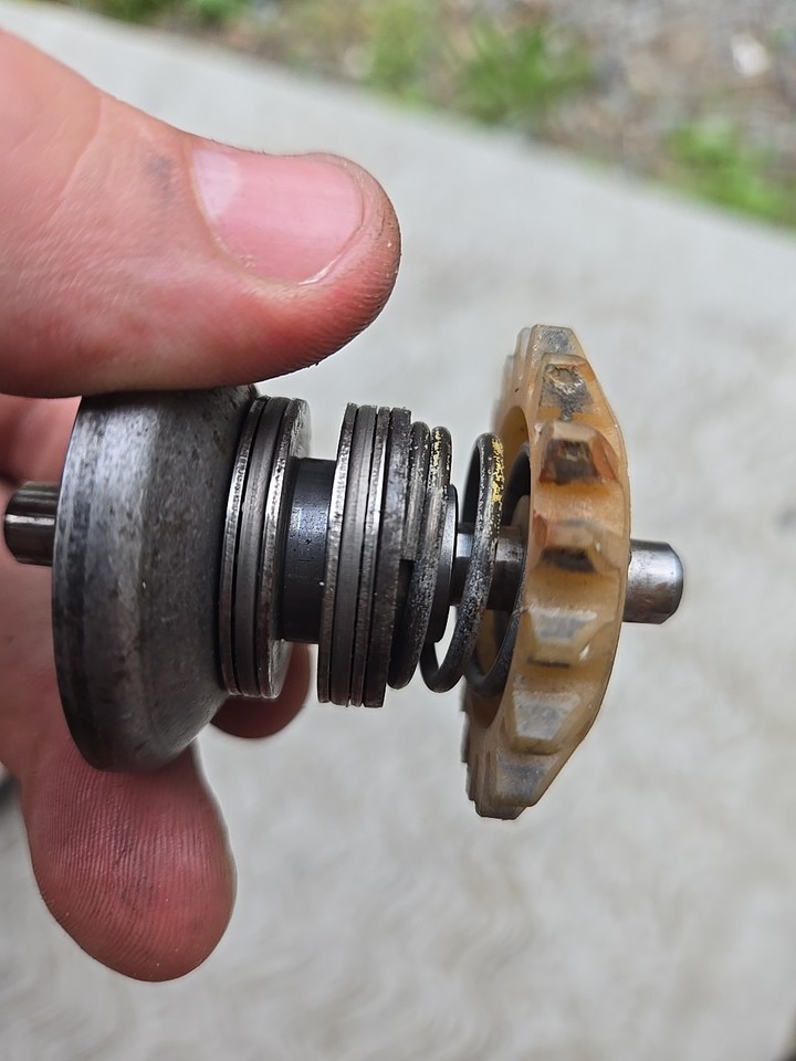 1989 KAWASAKI KX500 GOVERNOR ASSEMBLY POWER VALVE GEAR SPRING WASHER ...