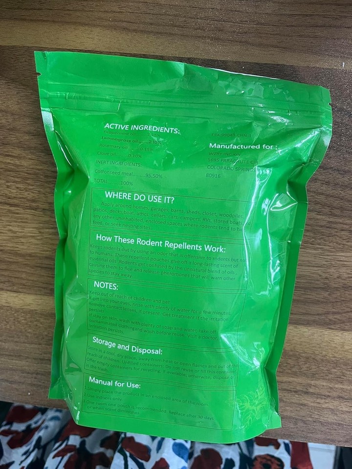 12 Pack Vamoose Natural Rodent Pest Control Repellent Pouch Peppermint ...