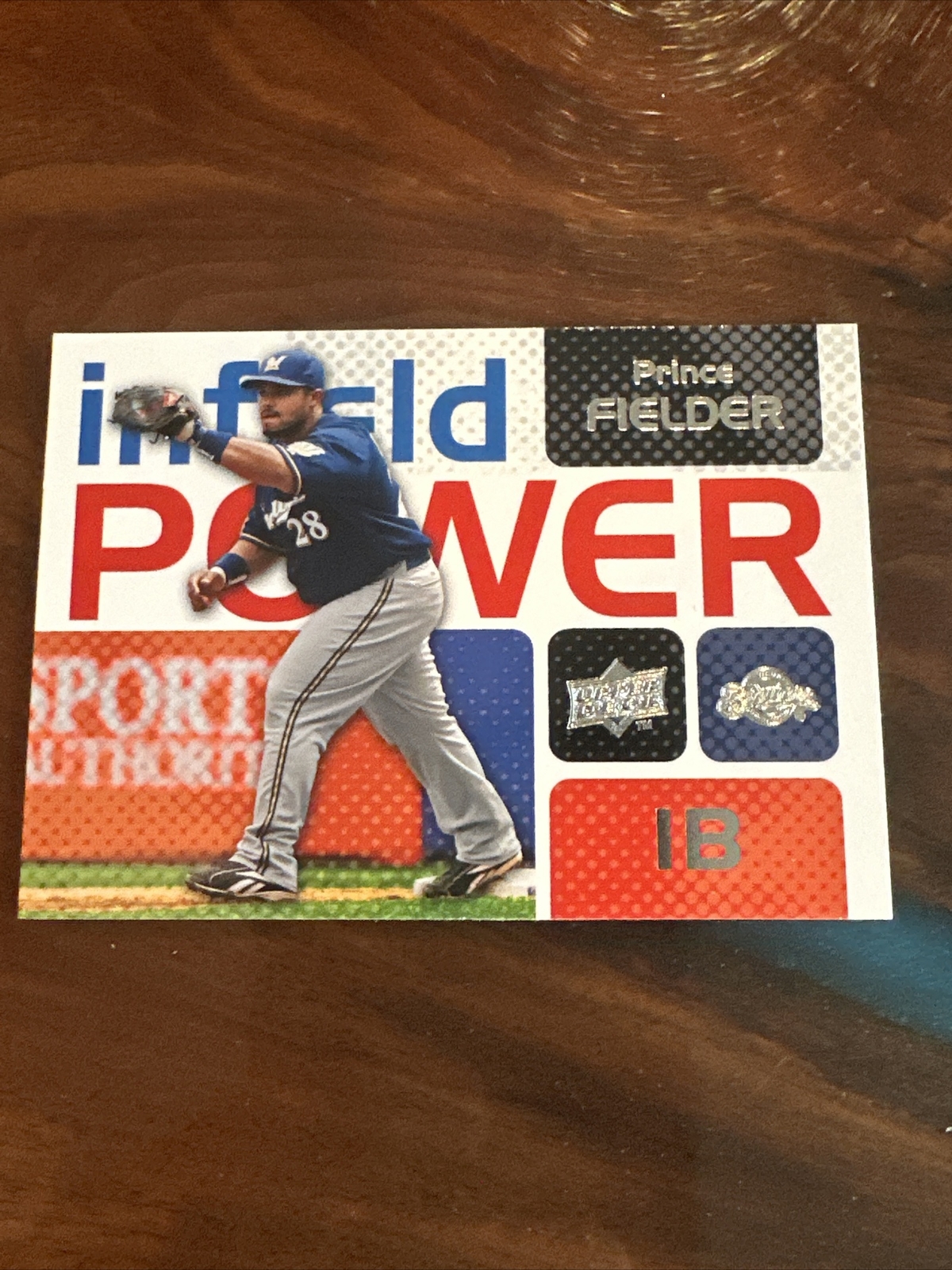 2008 Upper Deck Infield Power #IP-PF Prince Fielder Milwaukee Brewers ...