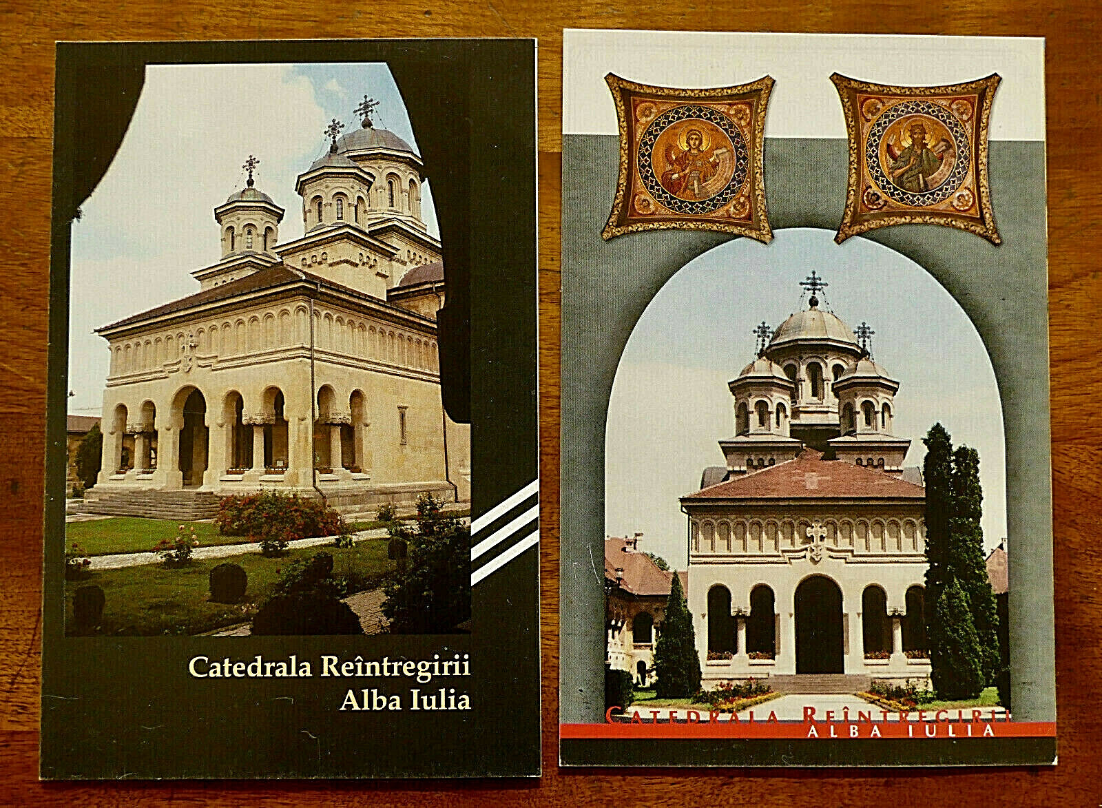 Lot 3 ROMANIAN POSTCARDS NOS ALBA IJLIA CATEDRAL REINTREGIRII ...