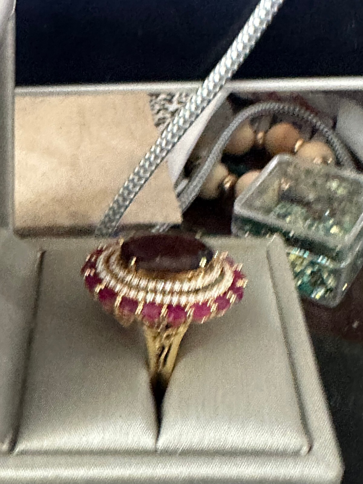 Showstopper Michael Kristoff 18k Cinnamon Tourmaline, Ruby and Diamond ...