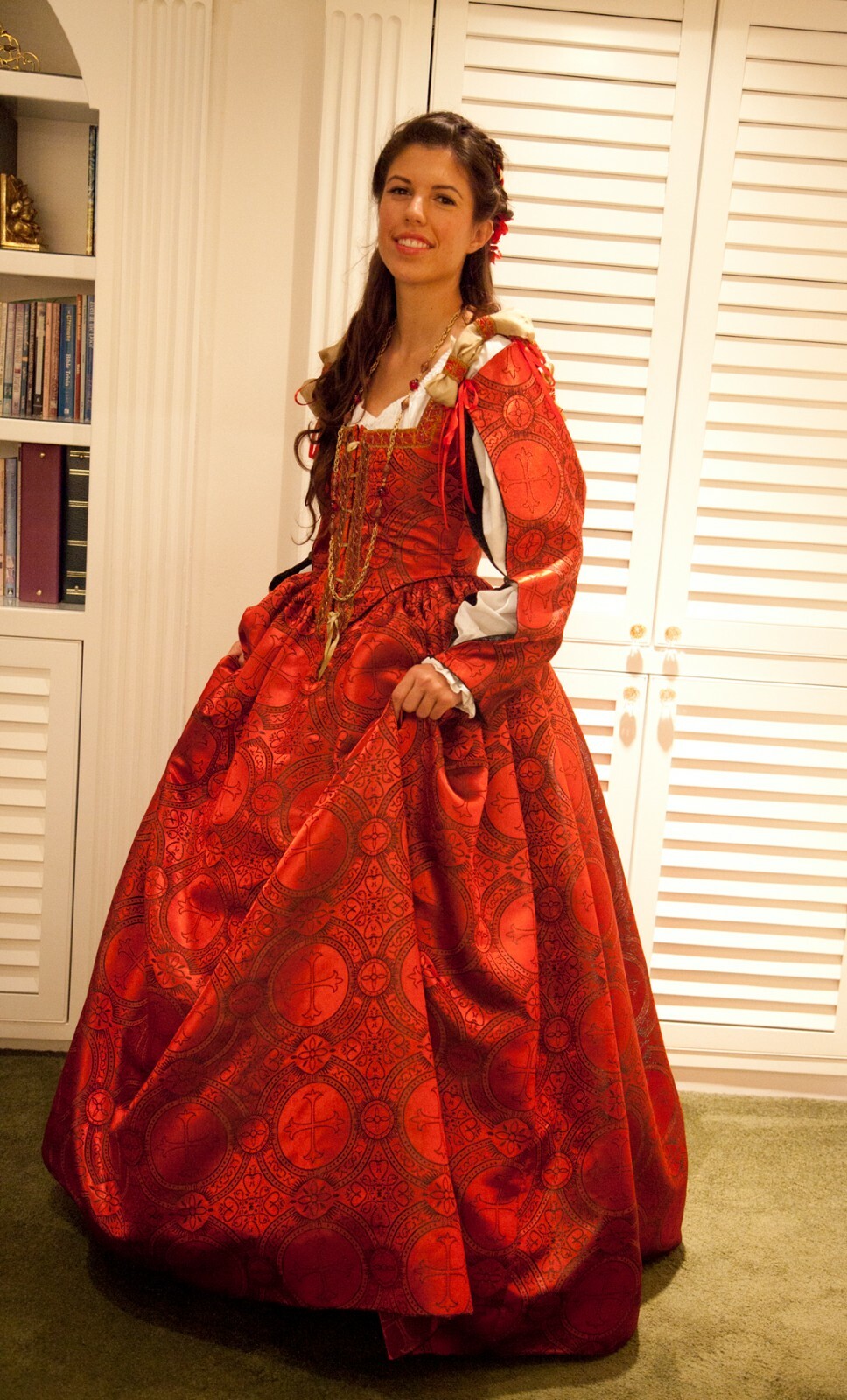 Red Renaissance Ball Gown