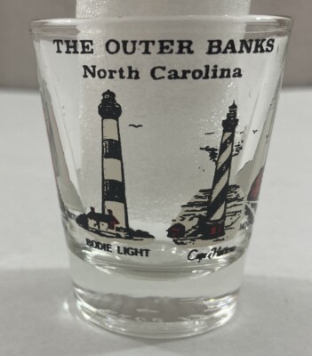 The Outer Banks North Carolina shot glass ....lighthouses (#2) | eBay