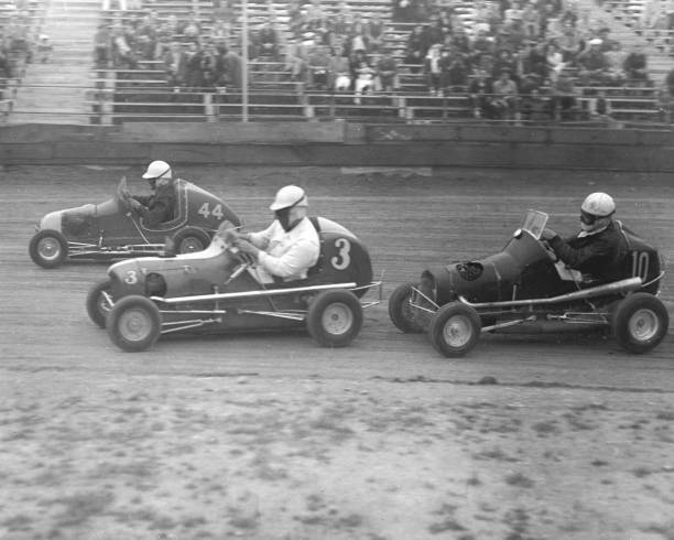 Three-Quarter Midget racing action Lincoln Speedway which time 7/1- Old ...