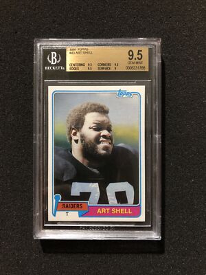 1981 Topps Football ART SHELL #43 BGS GRADED 9.5 - 💎 GEM MINT 💎 | eBay