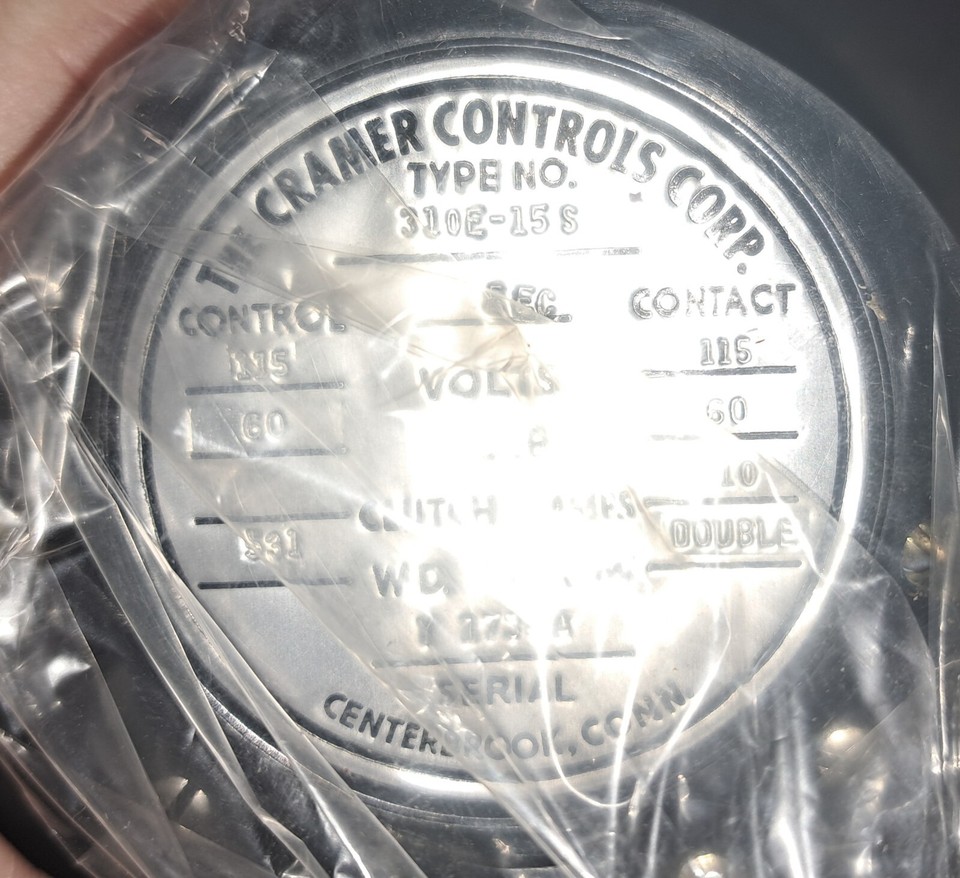 NEW R.W. Cramer Company 310E-15 -Time Delay Relay Switch- Time Range ...