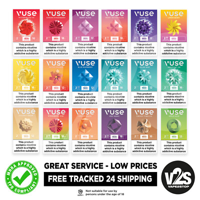 VUSE EPOD Cartridge Vype E Pod EPods Refill Packs of 2 ALL FLAVOURS ...