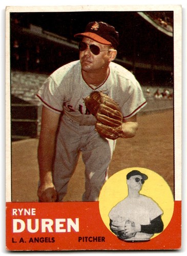 1963 Topps Ryne Duren Los Angeles Angels #17 | eBay