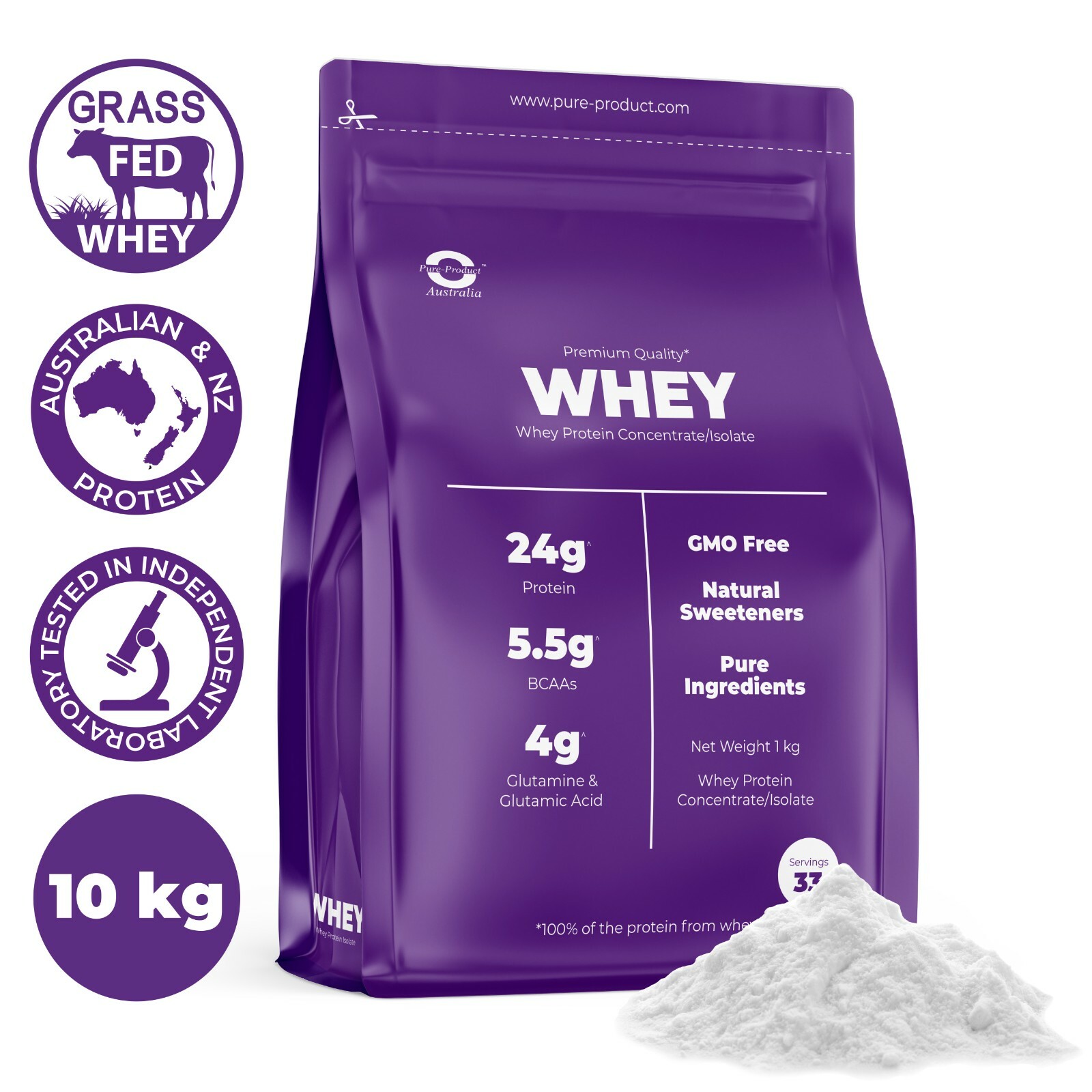 10KG -WHEY PROTEIN ISOLATE /CONCENTRATE- MIX OF FLAVOURS [Send us your ...