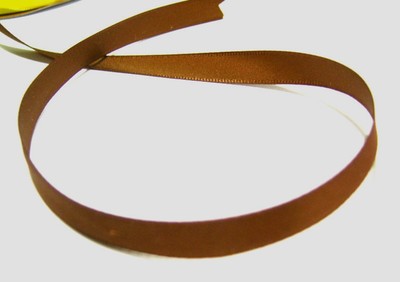 Vintage Chocolate Brown Satin Ribbon 3/8 inch 2 Yards | eBay
