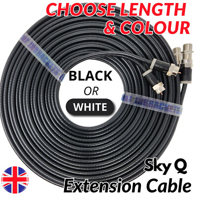 Sky Cable Extension Sky Q Sky+hd Twin Coax Satellite Sky Lead Shotgun ...