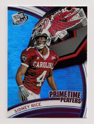 07 SIDNEY RICE PRESS PRIMETIME ROOKIE SOUTH CAROLINA GAMECOCKS ...