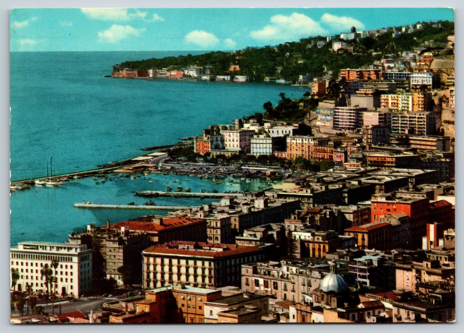 Postcard Napoli Italy Mergellina and Posillipo Unposted 4x6 | eBay