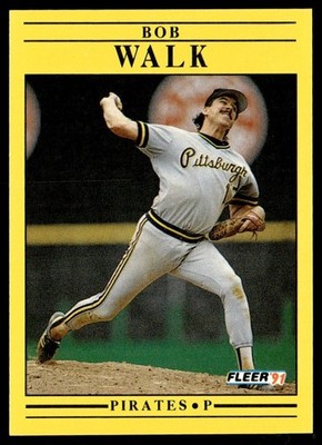 1991 Fleer Bob Walk Pittsburgh Pirates #54 | eBay