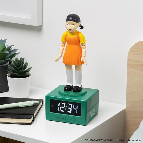 Squid Game Doll Alarm Clock - Officially Netflix Licensed Light, Kids ...