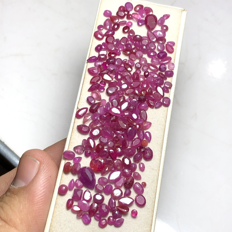 Ruby Gemstone Mixed Shape Lot Untreated Loose Gemstones 33Ct....3 | eBay