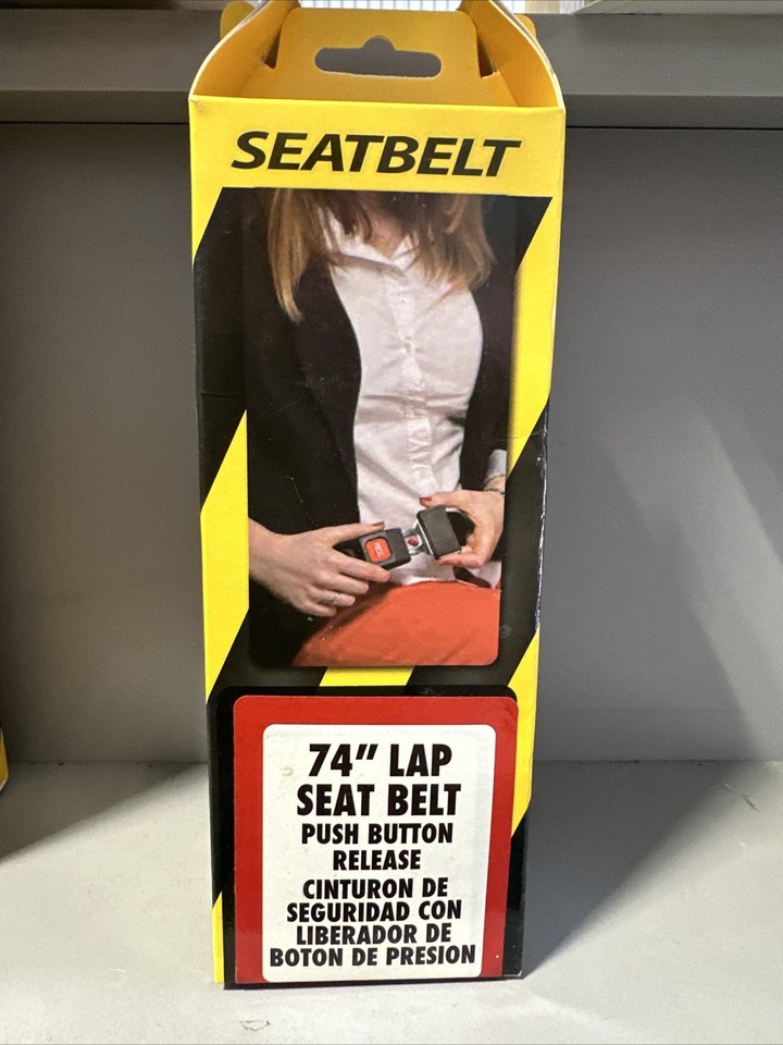 Superior 46-3230B Universal 74" Lap Seat Belt, Push Button Release | eBay