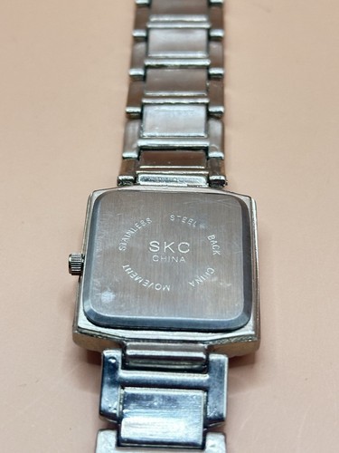 Men’s Silver Tone SKC Fashion Tank Quartz Watch | eBay