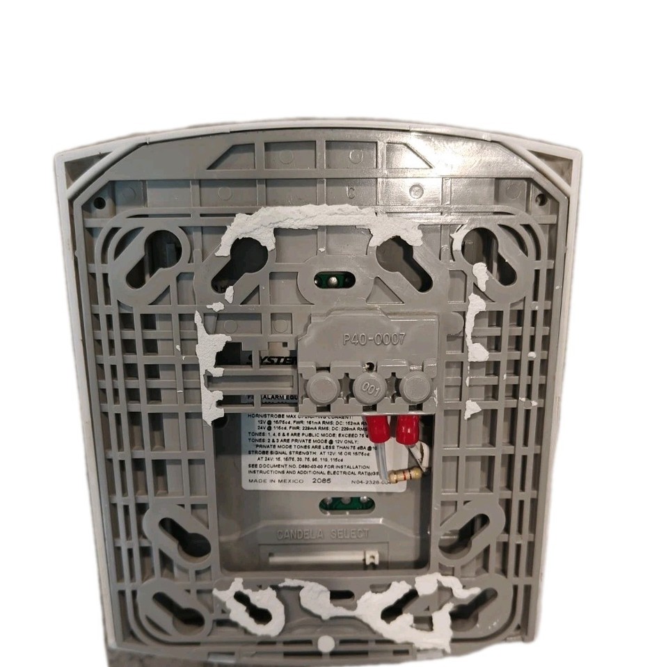 System Sensor Model P2W Fire Alarm Horn Strobe Wall White | eBay