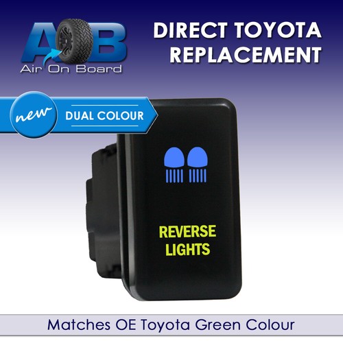 12V Push switch 826-BNG REVERSE LIGHTS for Toyota Hilux Prado LED BLUE ...