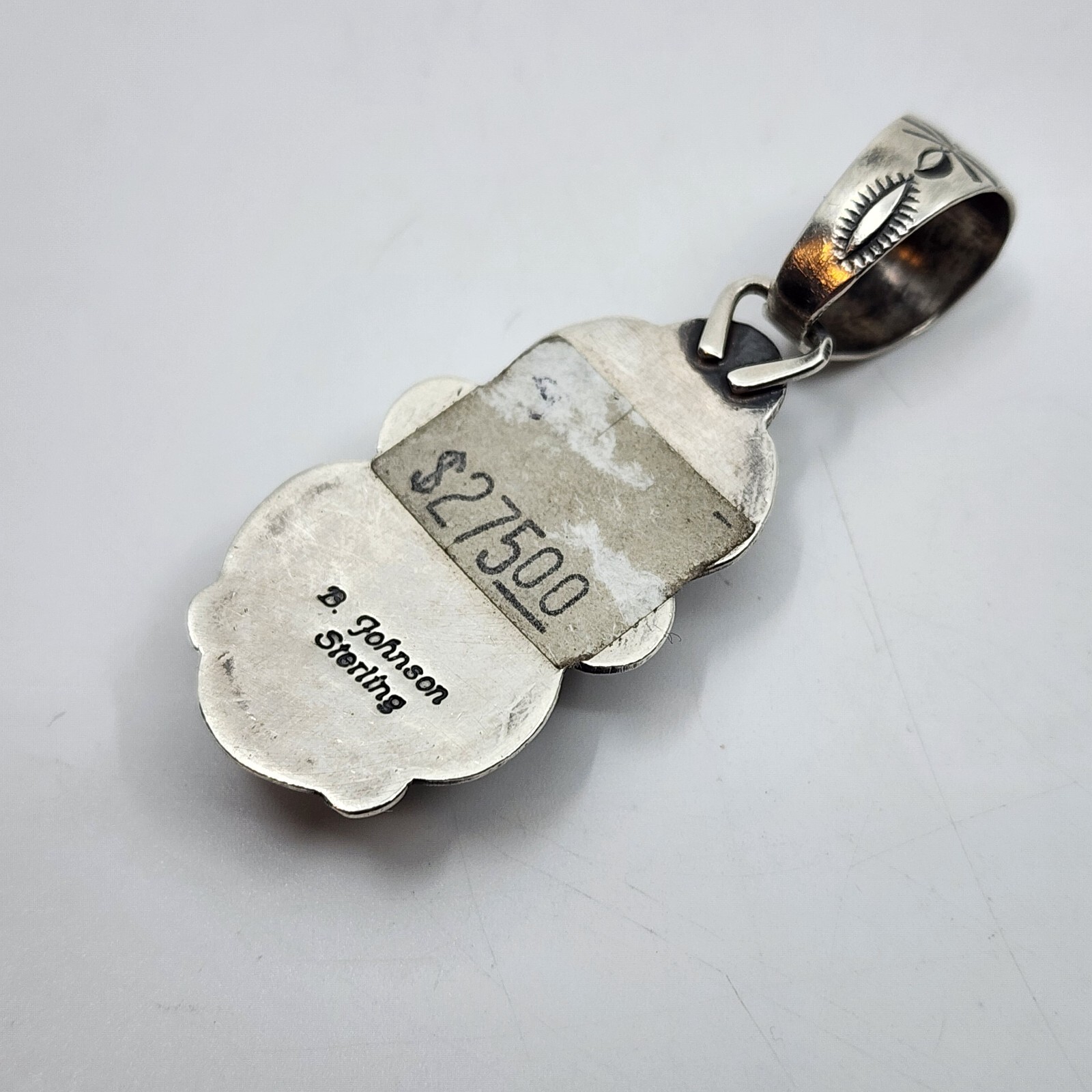 Bobby Johnson Navajo Sterling Turquoise Hand Made Pen… - Gem