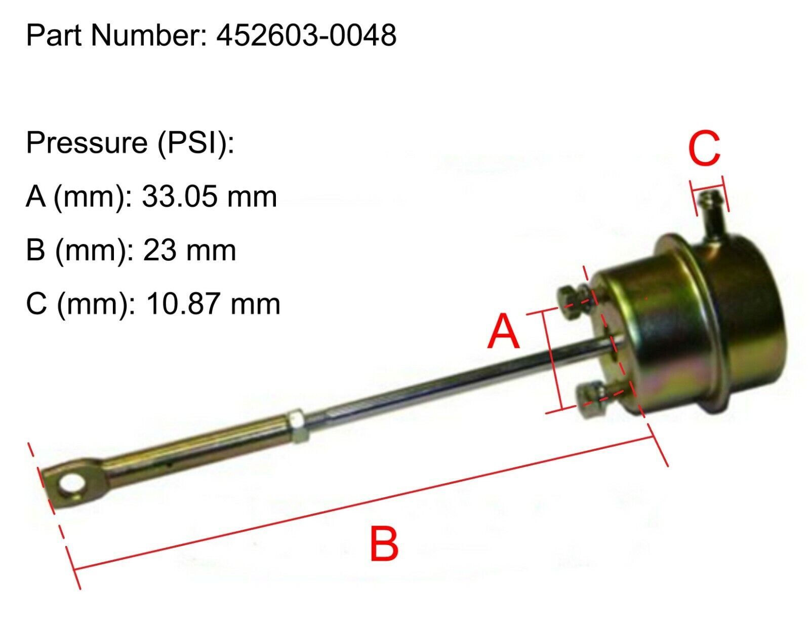 NEW OEM Garrett Turbo Actuator CAT Truck C13 C15 Acert High Pressure ...