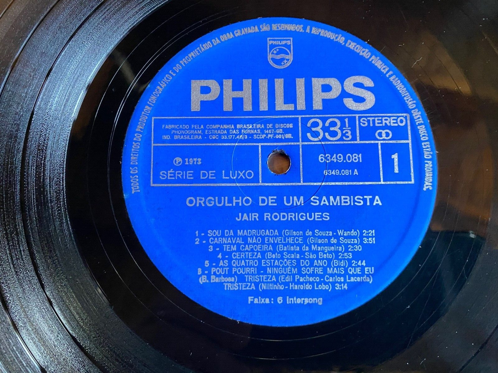 JAIR RODRIGUES - ORGULHO DE UN SAMBISTA - PHILIPS BRAZIL - 1973 ...