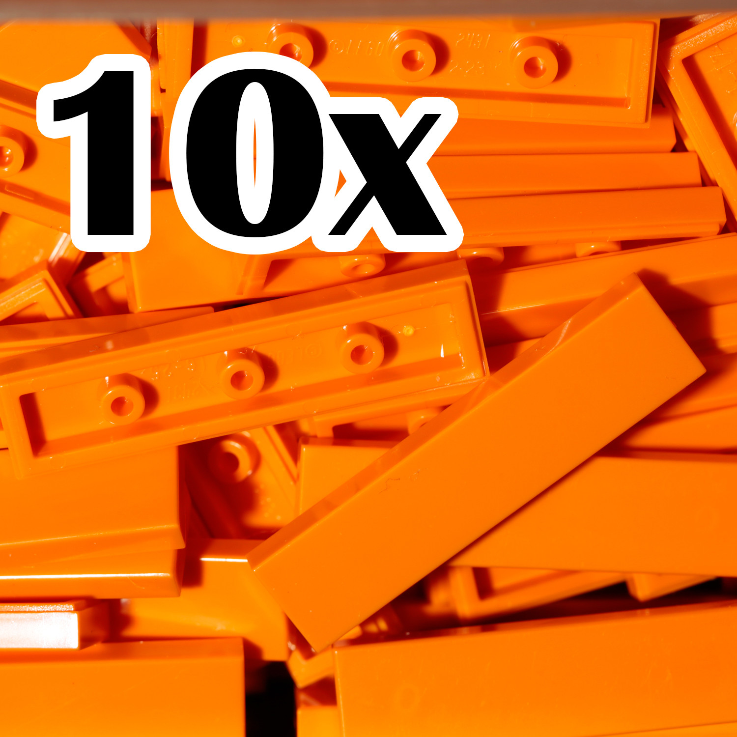 NEW LEGO - TILES - 1 x 4 - Orange Tile x 10 - smooth flat tile 1x4 | eBay