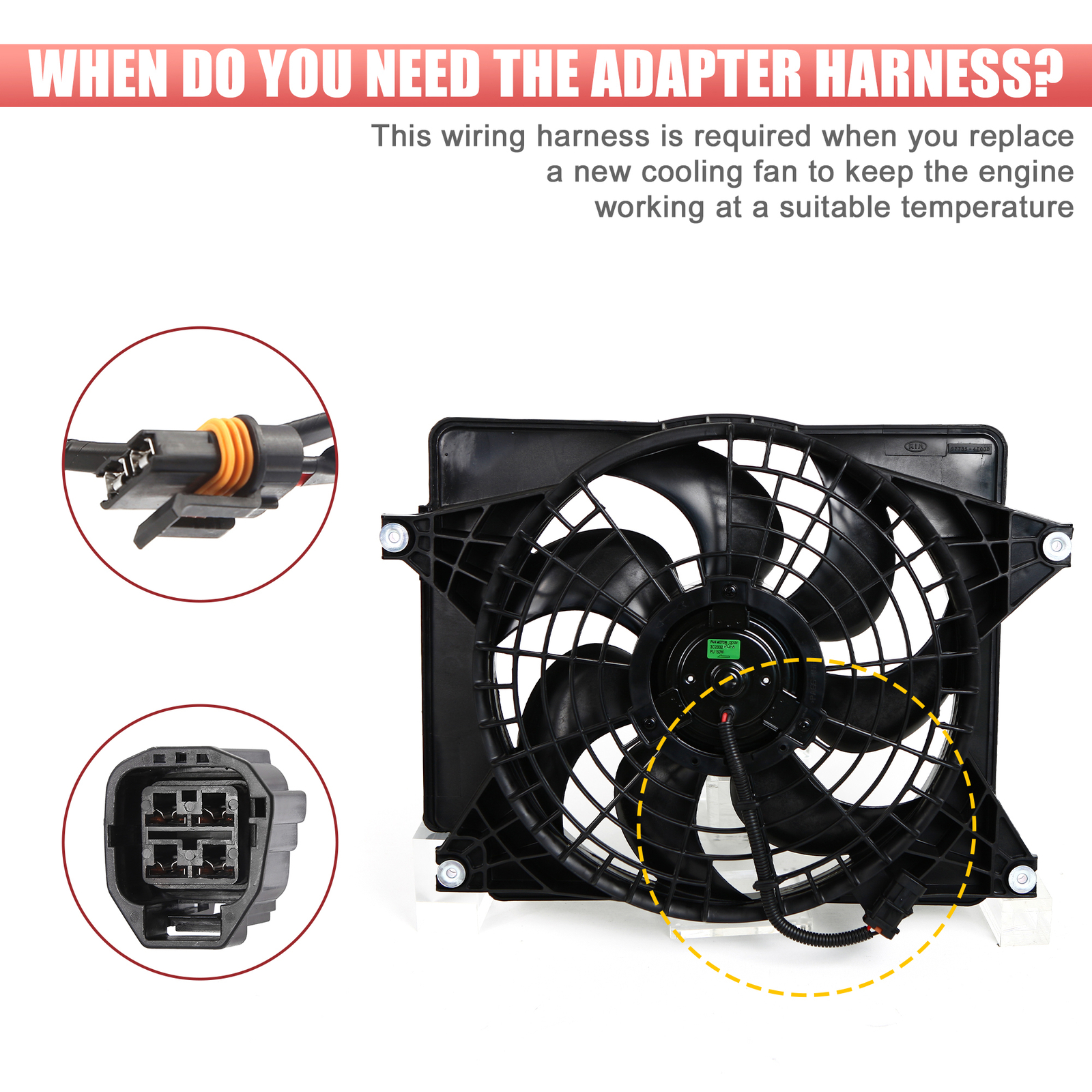 Cooling Fan Wiring Harness Radiator Custom for Chrysler for Dodge ...
