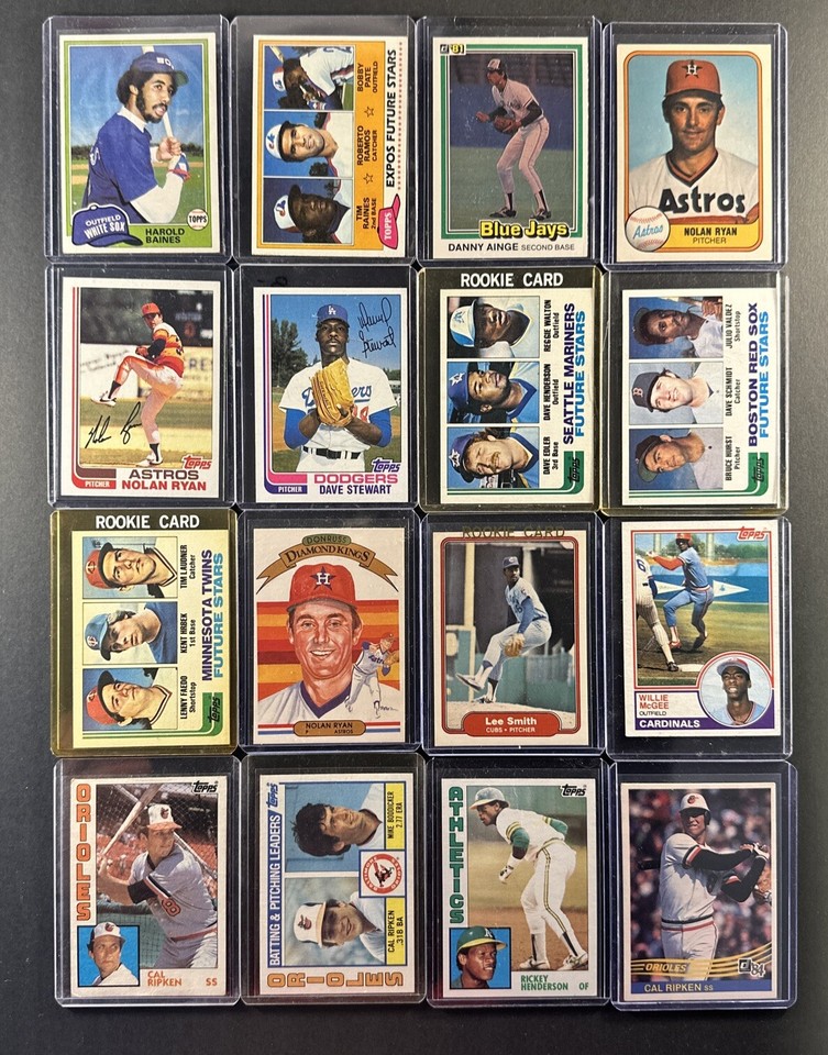 Baseball Cards Vintage Lot 1950’s - 90s Over 100 MLB Cards. Mays ...