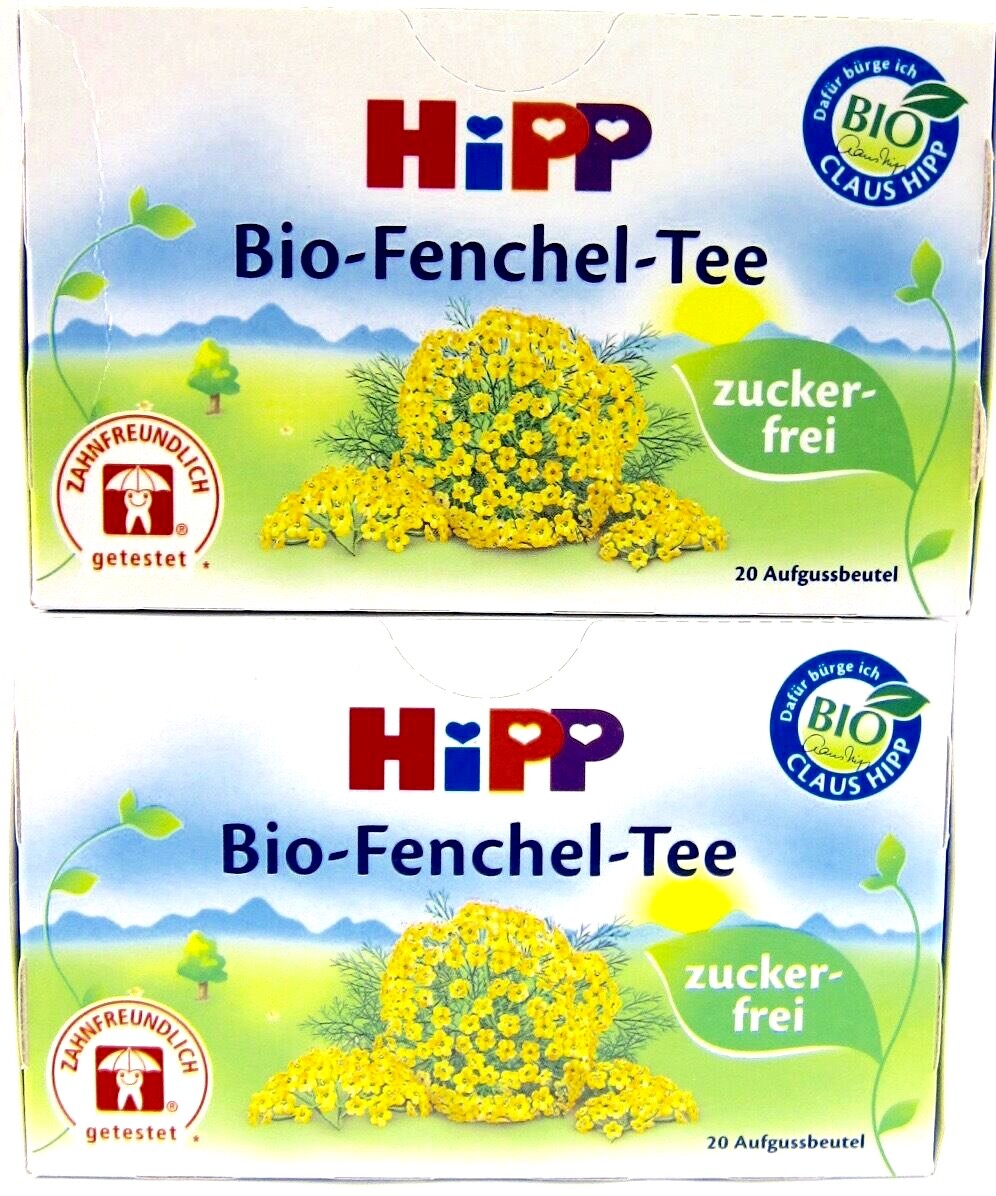 HiPP Fennel Tea -ORGANIC Tea -Made in Germany- 2 BOXES -40 tea bags | eBay