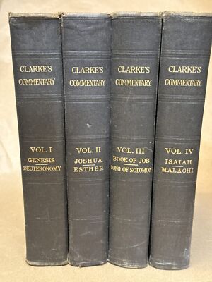 Clarke's Commentary 4 volumes Old Testament Only [hardcover] Adam ...
