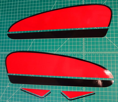 Vintage CB100 CB SB 100 K2 RED 4pc tank Decals Graphics Stickers ...