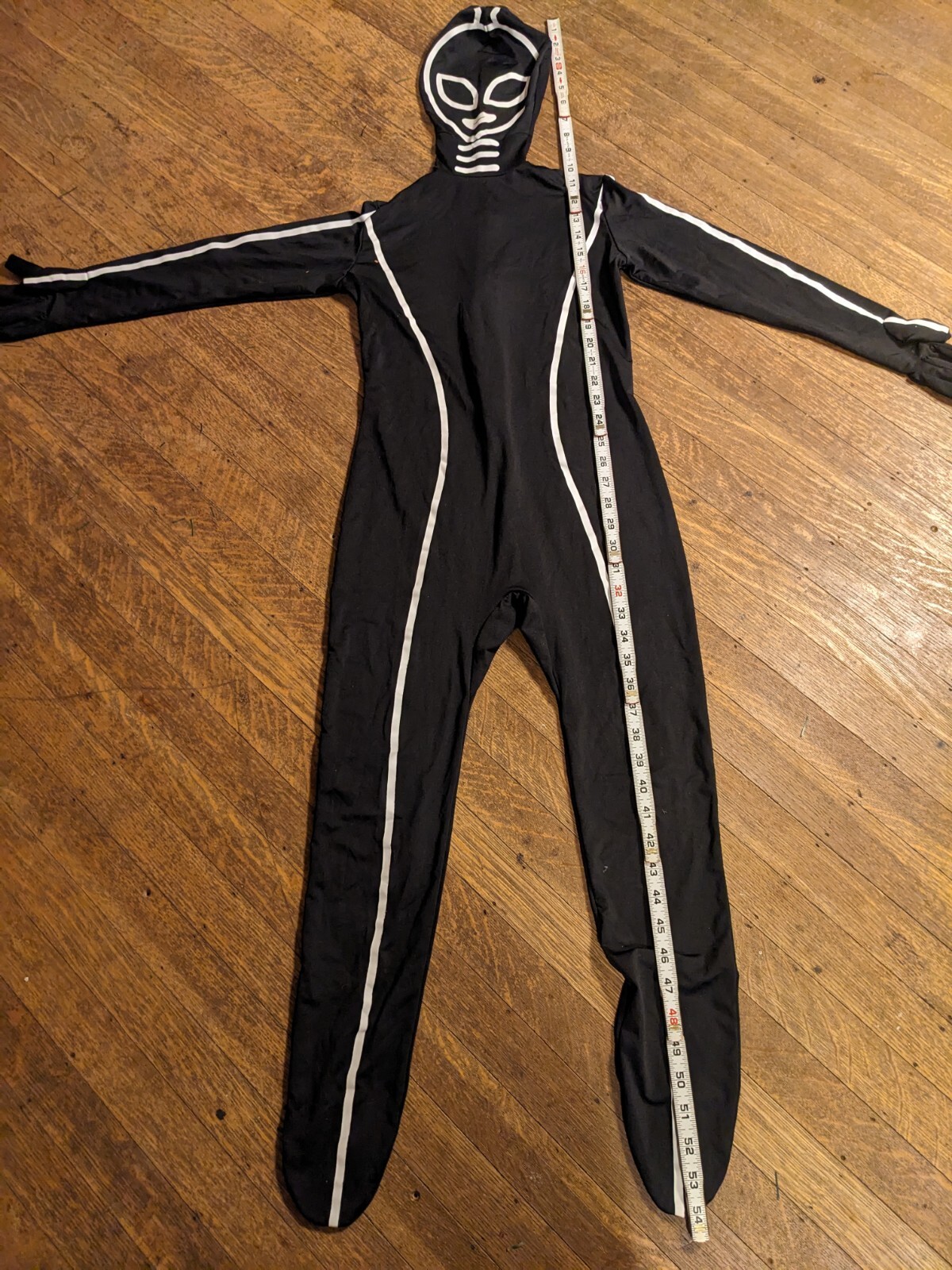 Morphsuit Skeleton Alien Zentai Spandex Skinsuit Costume Body Halloween Sz Med M | eBay