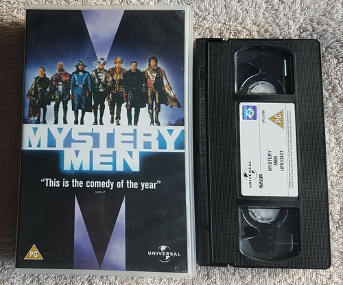 MYSTERY MEN (VHS) BIG BOX - Ben Stiller + Hank Azaria + Greg Kinnear ...