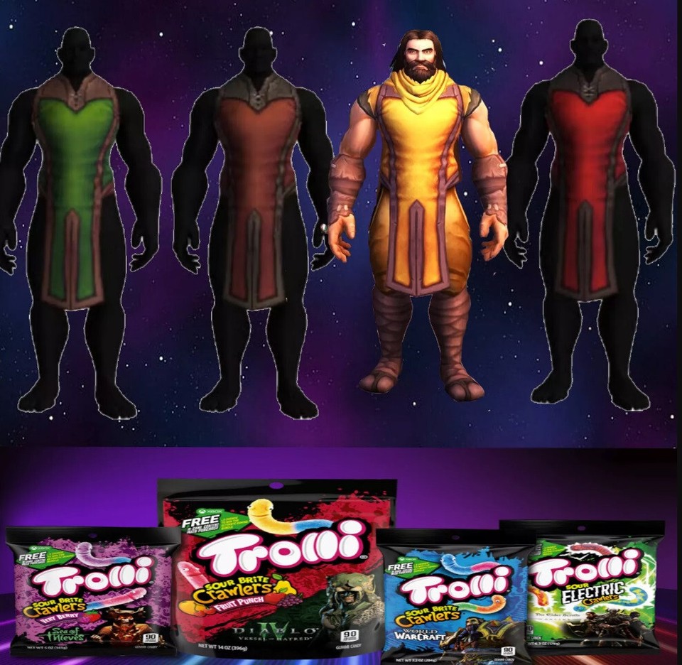 WoW Warcraft Trolli Candy Pack Rewards - 2024 Gummi Pet, Tabards, You ...