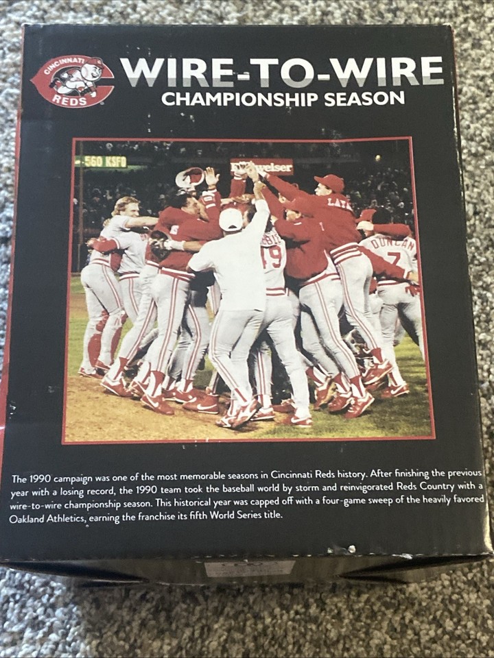 Cincinnati Reds 1990 Wire To Wire Championship Beer Stein Promo World ...