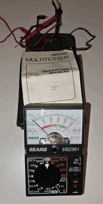 Vintage Sears Analog Multimeter Tester 82361 with Original Case and ...