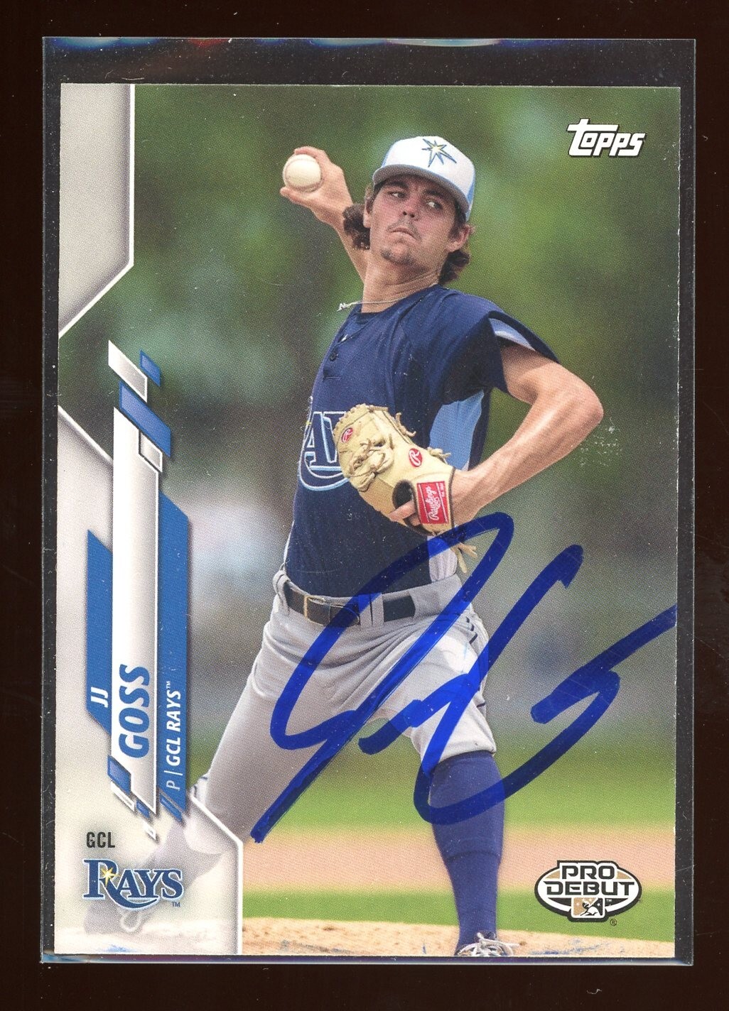 2020 Topps Pro Debut JJ J.J. GOSS Signed Card autograph auto RAYS | eBay