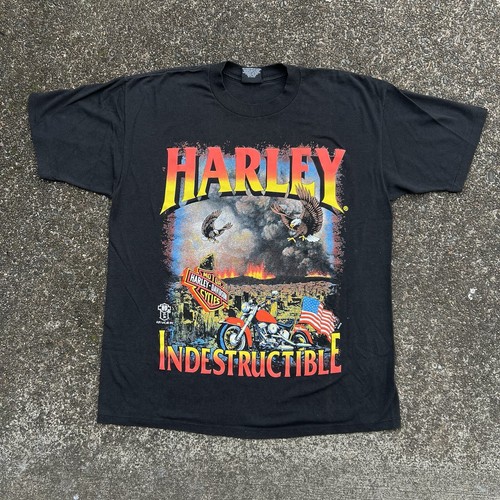 Vintage 90s Harley Davidson Indestructible Shirt | eBay