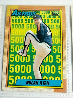 1990 Topps Nolan Ryan ASTROS 5000 Strikeouts Card #4 | eBay
